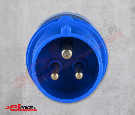 PCE 013-6 WTYCZKA WTYK PRZENOŚNA KEMPING 230V 16A 3P IP44 2P+Z