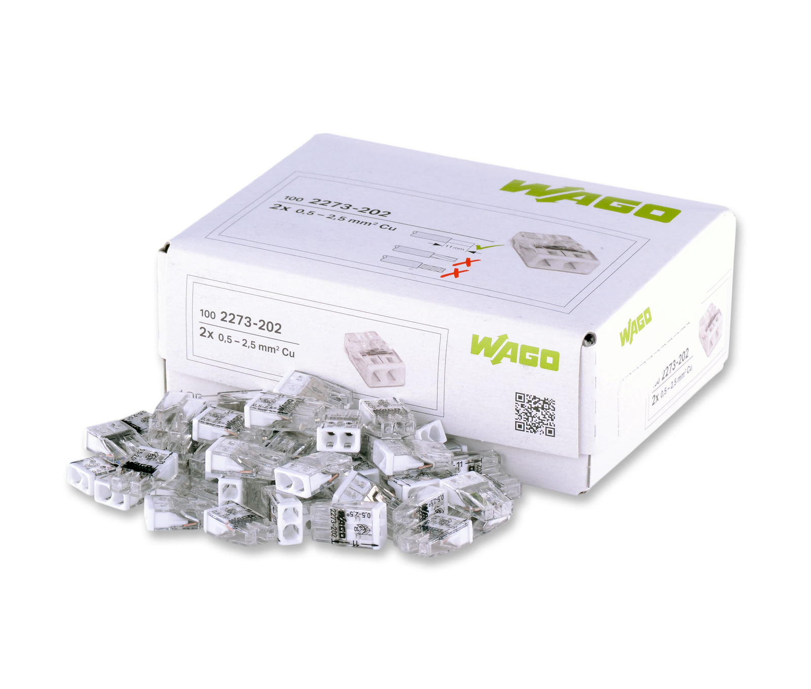 WAGO 2273-202 SZYBKOZŁĄCZKA 2x0,5-2,5mm 10szt