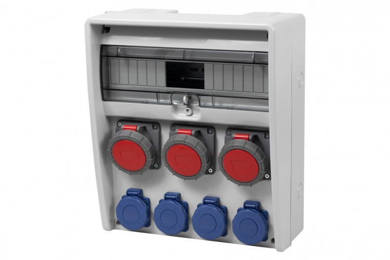 F-ELEKTRO 74186.1 Rozdzielnica ULISSE 17M 2x16/5, 32/5, 4x230V, IP65