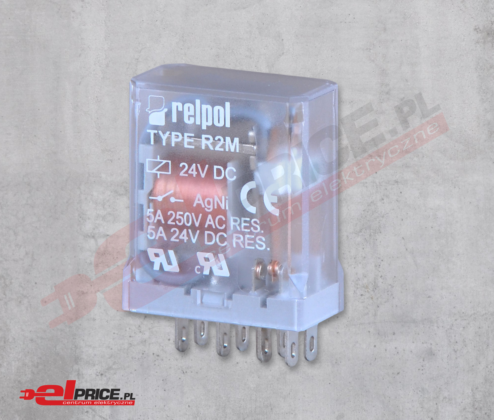 RELPOL 617171 PRZEKAŹNIK 2P 24V DC R2M-2012-23-1024 24VDC