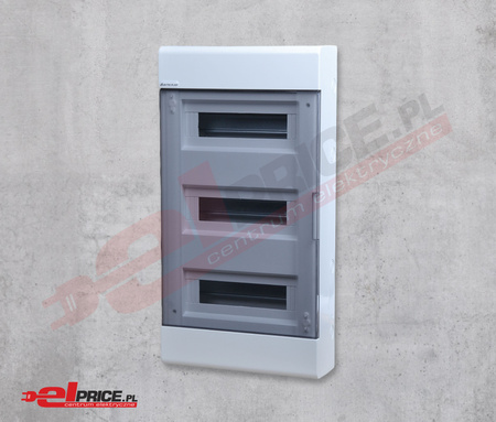 Rozdzielnica natynkowa 3x12 srn-36 abs pc skrzynka