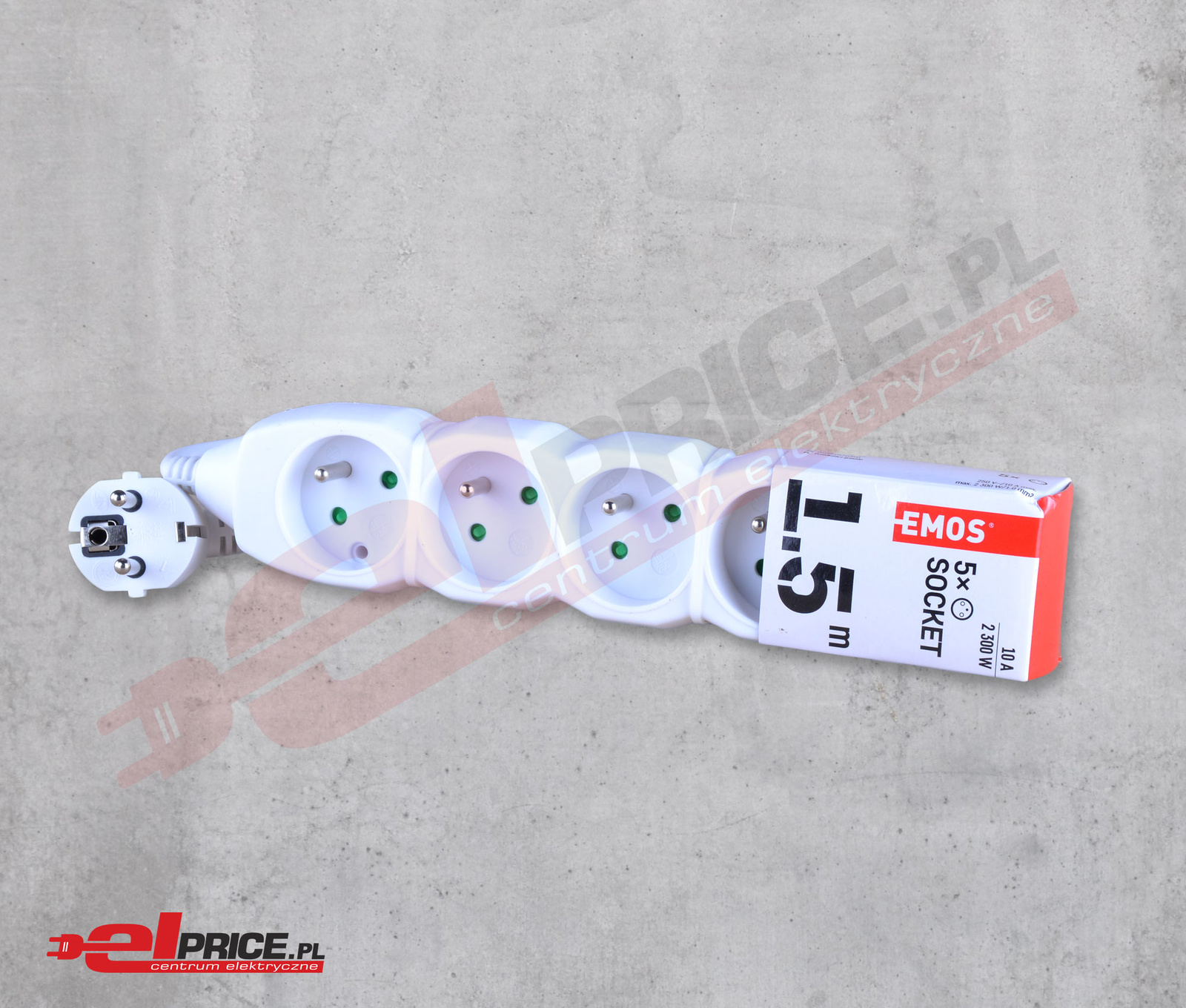 EMOS P0511 PRZEDŁUŻACZ Z UZIEMIENIEM 5 GNIAZD 1,5m