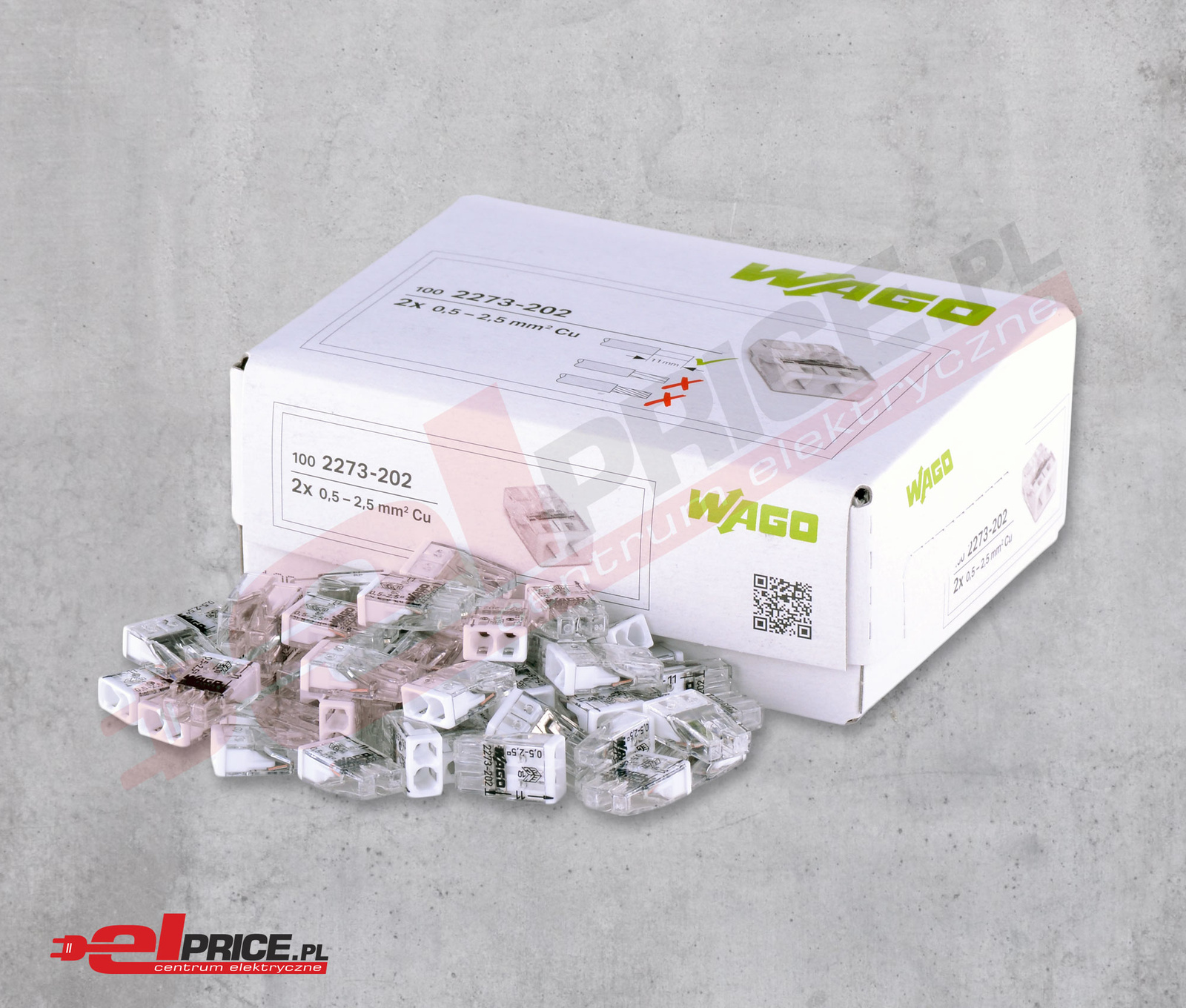 WAGO 2273-202 SZYBKOZŁĄCZKA 2x0,5-2,5mm 10szt