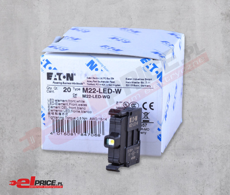 Eaton m22-led-w dioda led m22-led-w biała